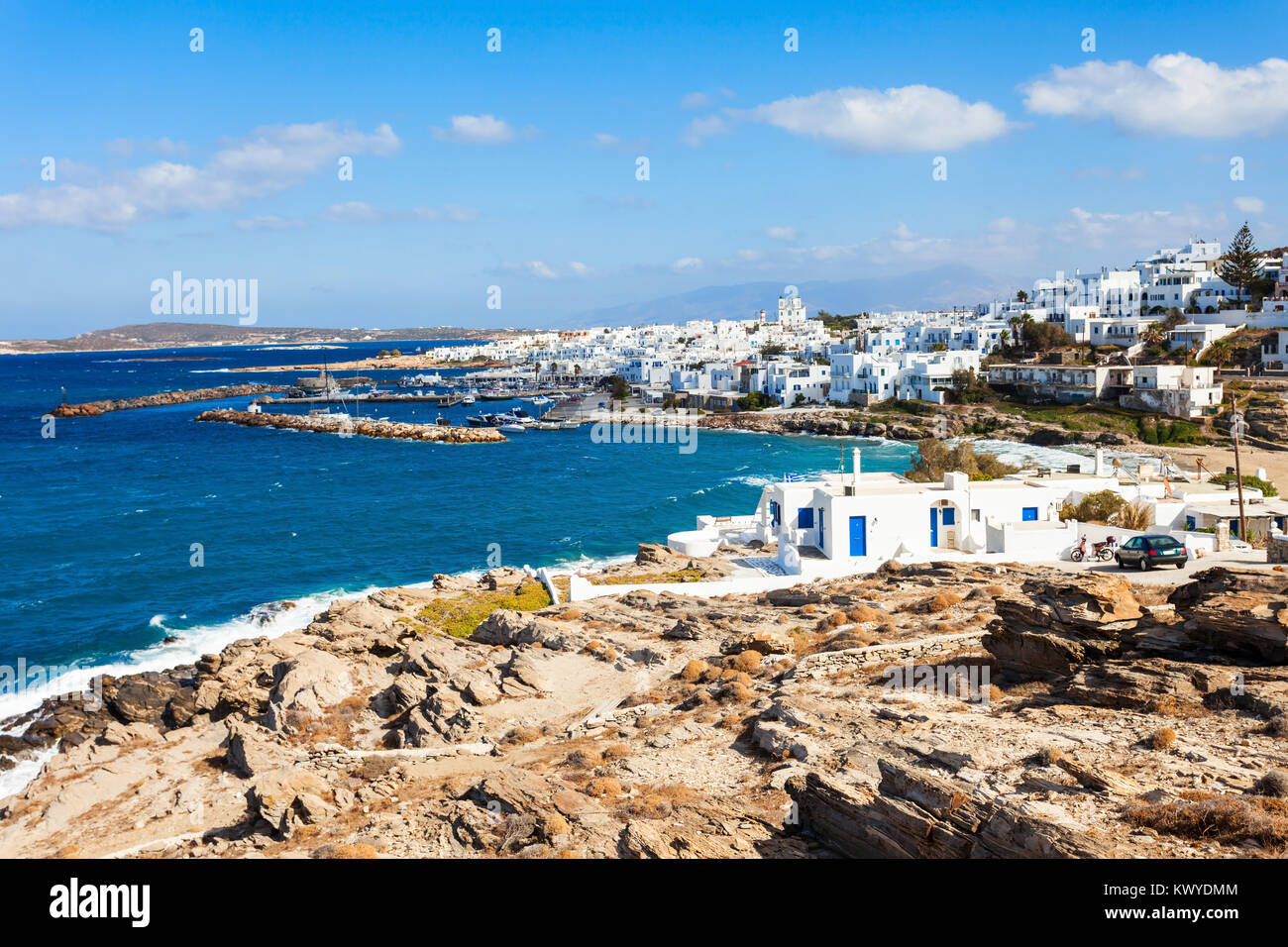 Aerial view paros island hi-res stock photography and images - Alamy
