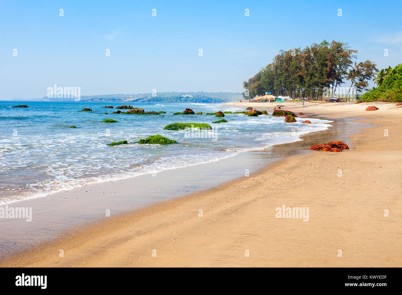 Keri or Kerim or Querim beach in north Goa, India Stock Photo - Alamy