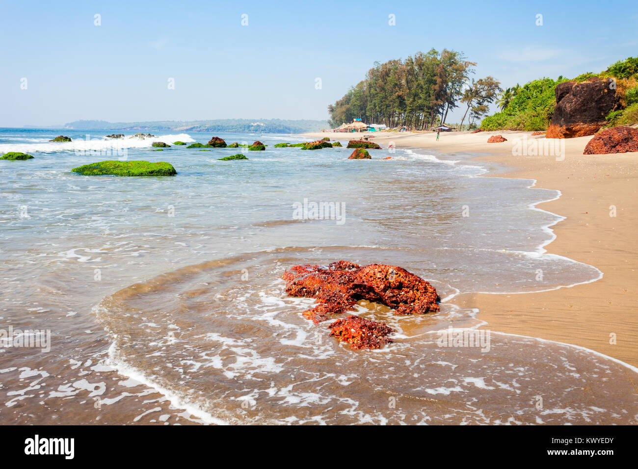 Keri or Kerim or Querim beach in north Goa, India Stock Photo - Alamy