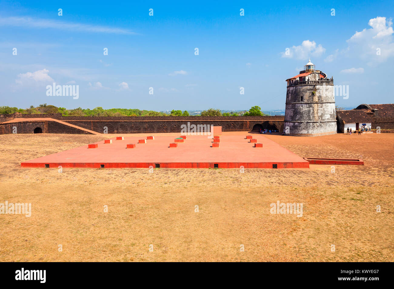 Fort Aguada and its lighthouse is a portuguese fort standing on ...