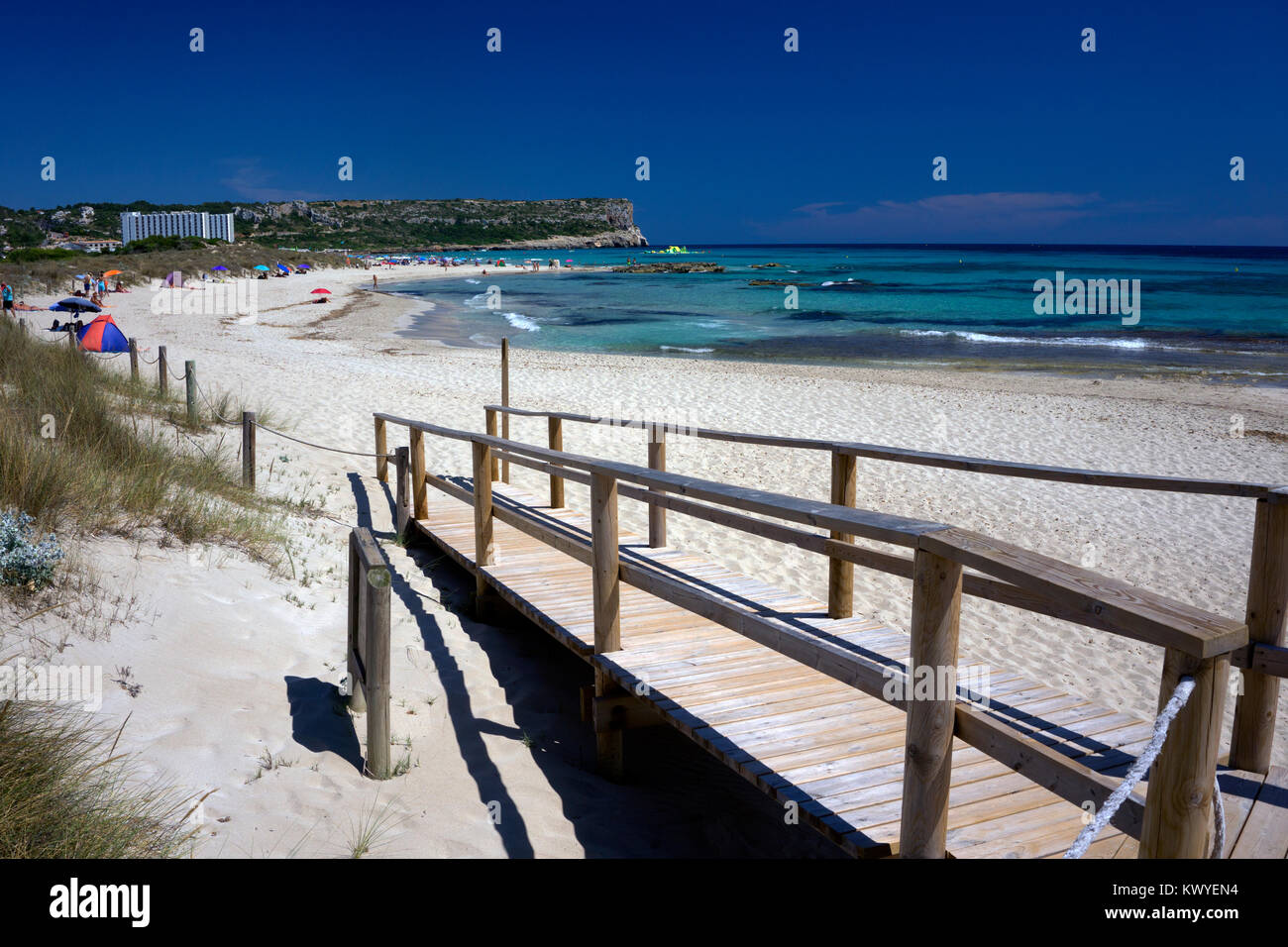 Son bou beach menorca hi-res stock photography and images - Alamy