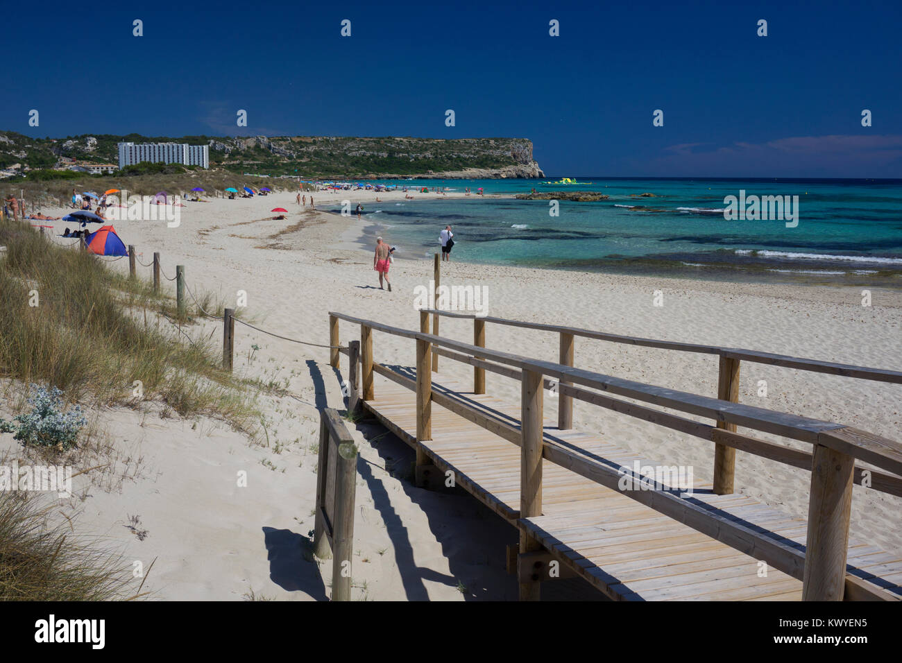 Son Bou Beach Menorca Balearic Islands Stock Photo - Alamy