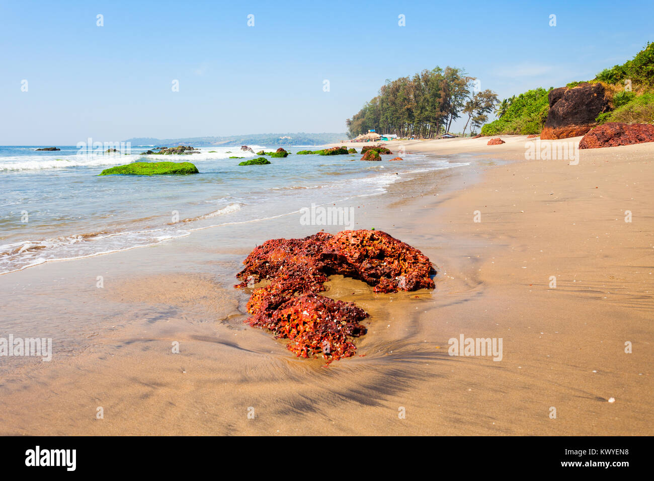 Keri or Kerim or Querim beach in north Goa, India Stock Photo - Alamy