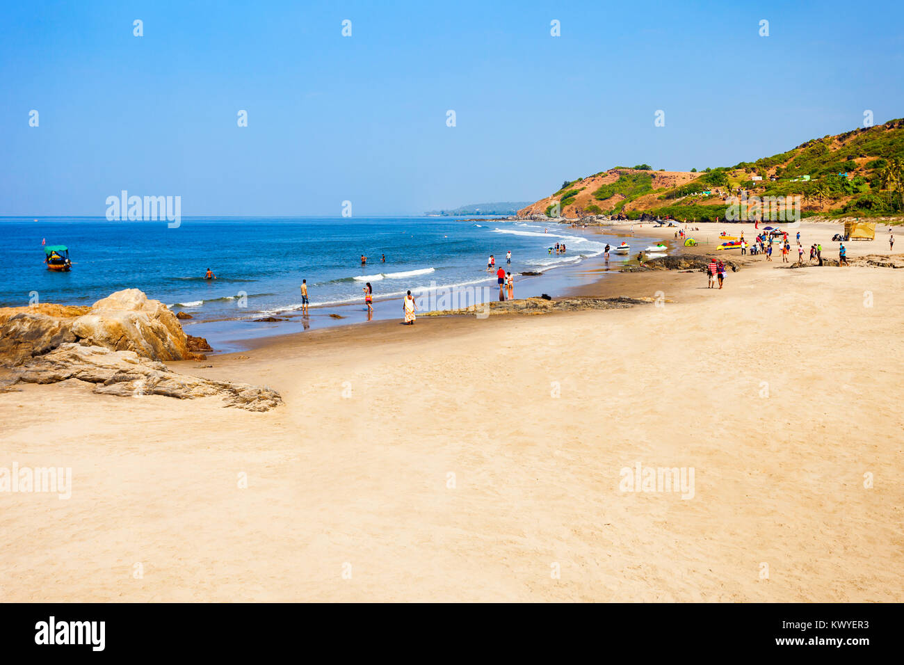 Ozran beach goa hi-res stock photography and images - Alamy