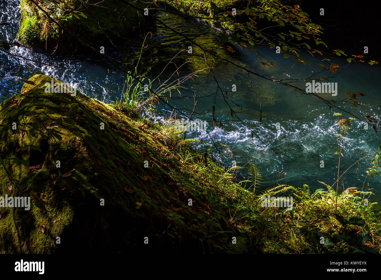 Big stone in river hi-res stock photography and images - Alamy