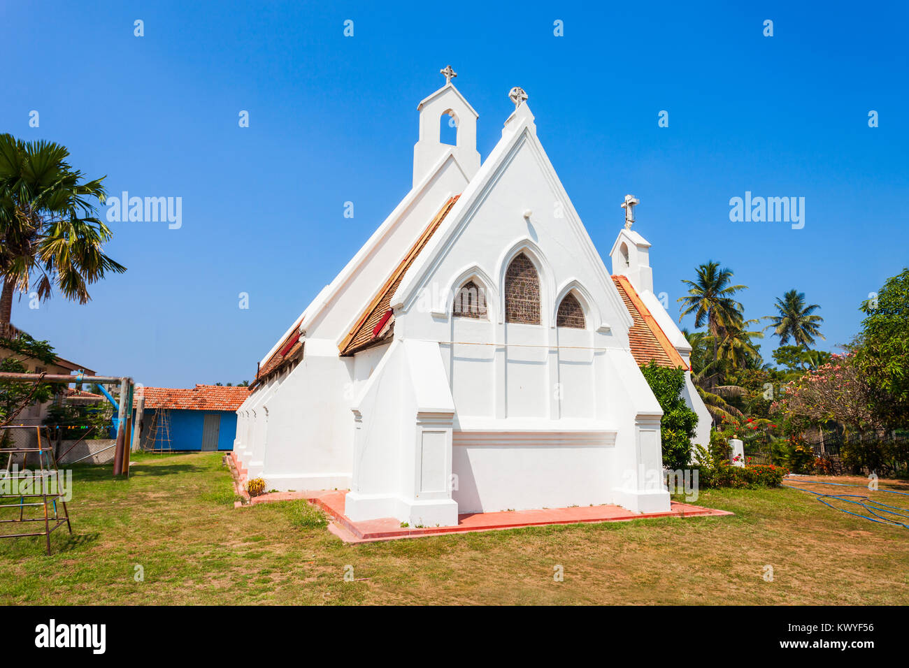 St Stephen Church at the Negombo Dutch Fort remains. Negombo Fort was a ...