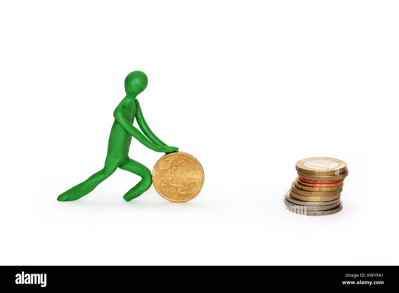 Rolling coins Cut Out Stock Images & Pictures - Alamy