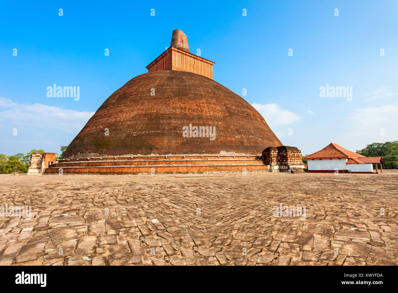 The Jethawanaramaya or Jetavanaramaya is a stupa located in the ruins of Jetavana in the sacred ...