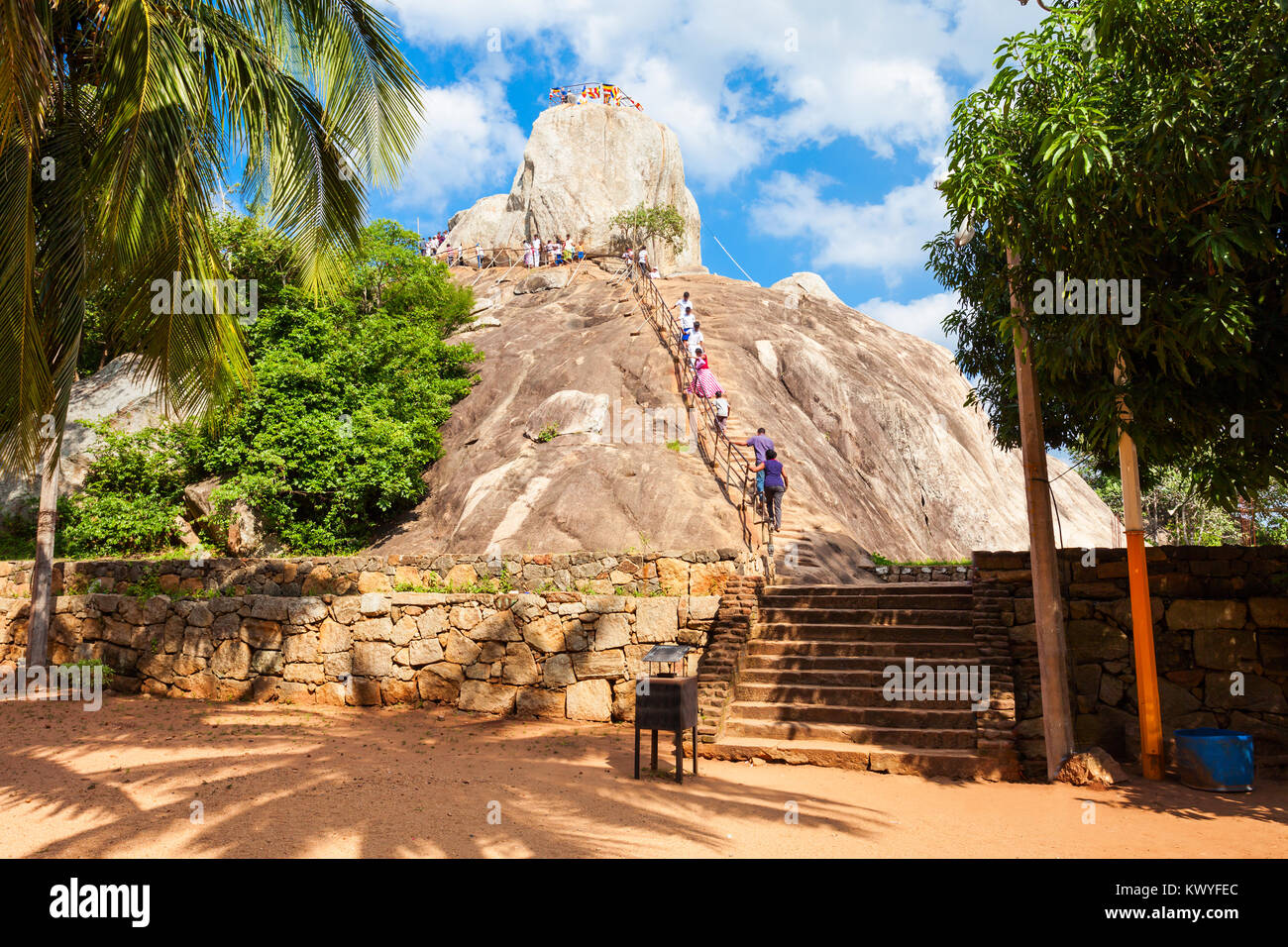 Mihintale Aradhana Gala or Meditation Rock at the Mihintale ancient ...