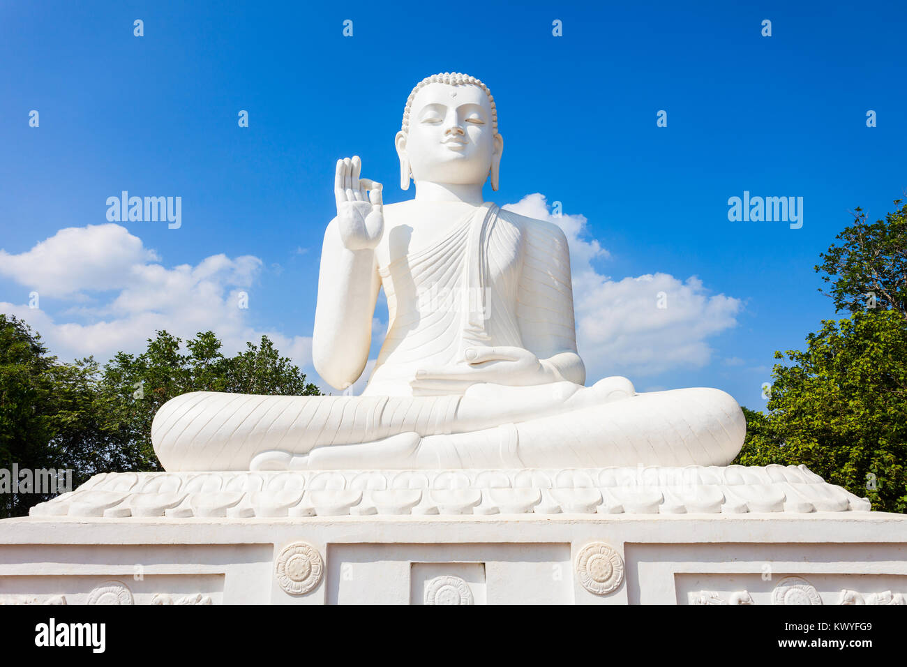 Mihintale Buddha Statue at the Mihintale ancient city near Anuradhapura ...