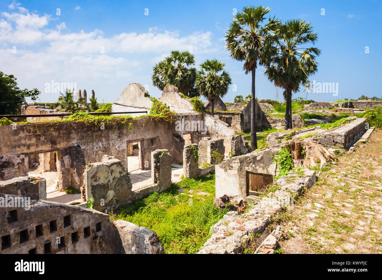 Mannar Fort is located on Mannar Island, Sri Lanka. Fort built by ...