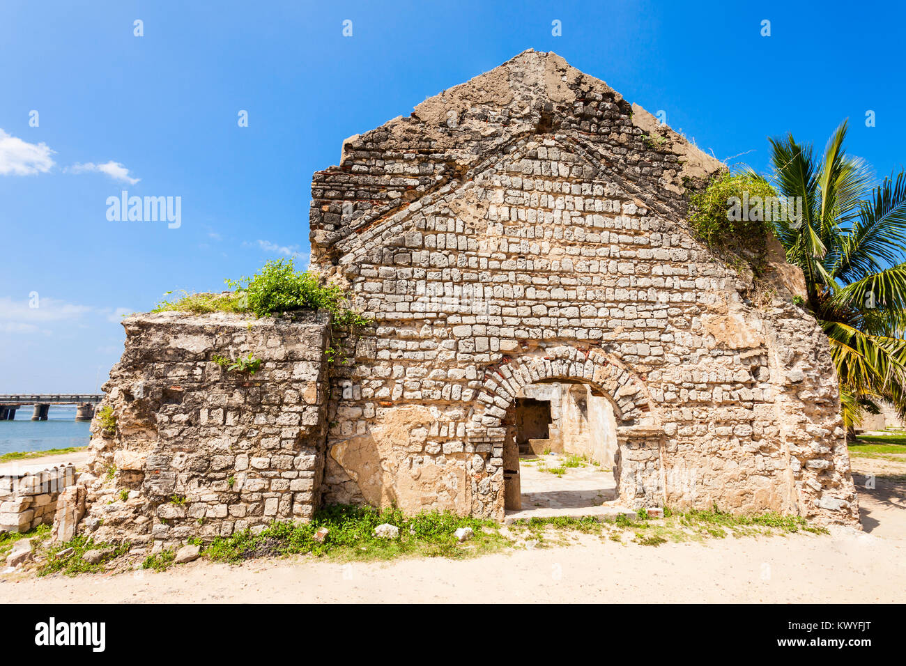 Mannar Fort is located on Mannar Island, Sri Lanka. Fort built by ...