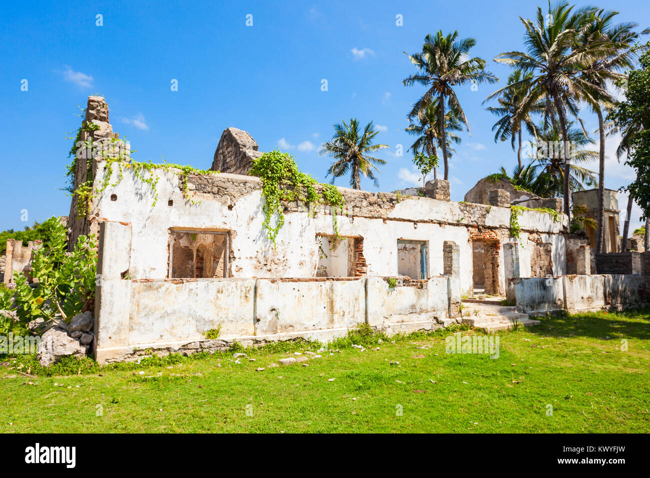 Mannar Fort is located on Mannar Island, Sri Lanka. Fort built by ...