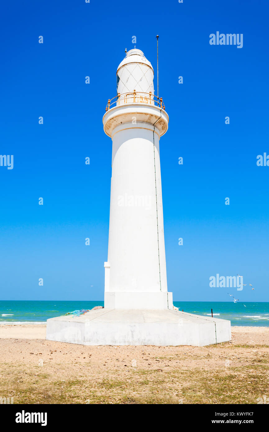 Talaimannar Lighthouse, Sri Lanka. Talaimannar is located on the ...