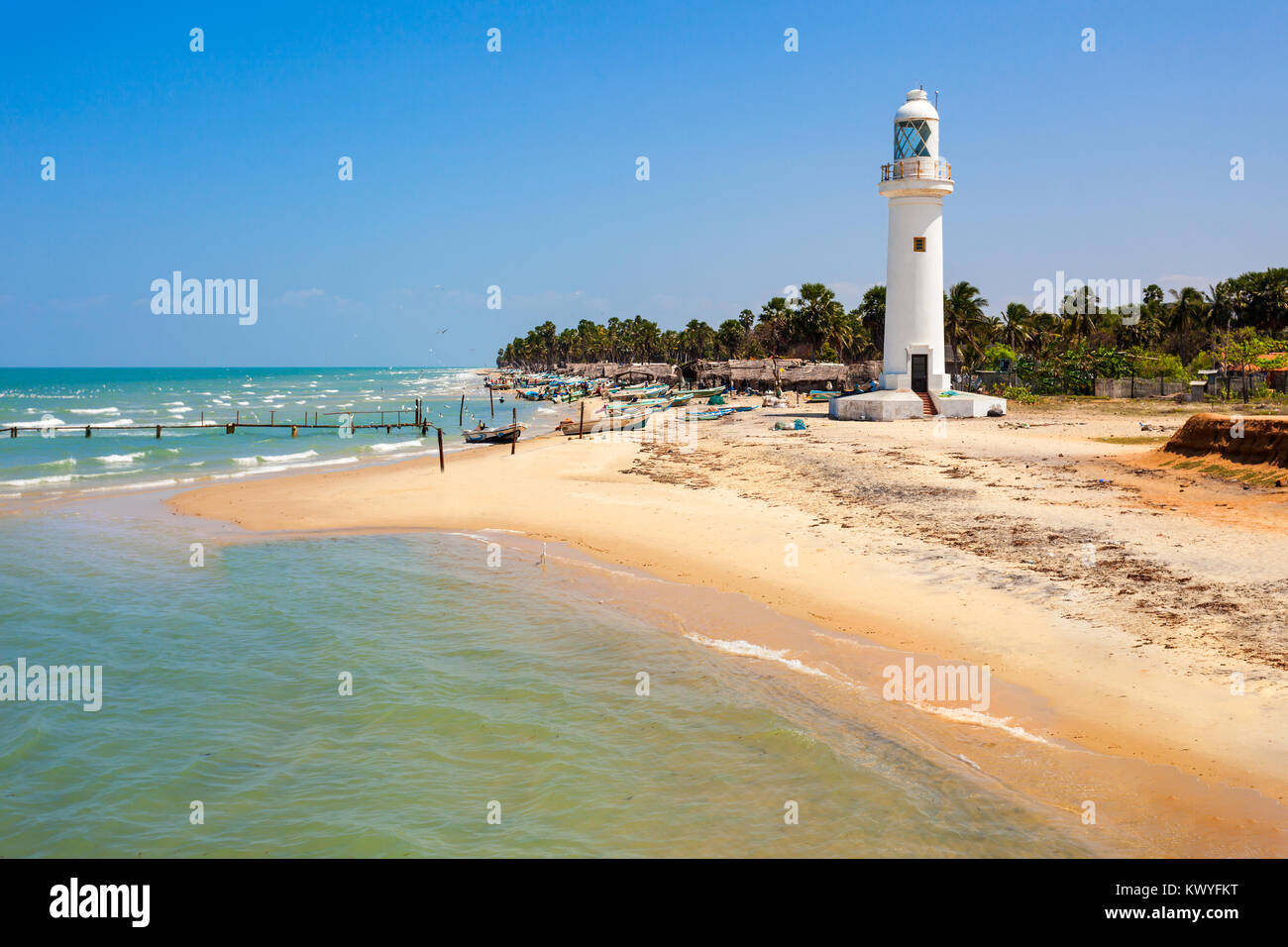 Talaimannar Lighthouse. Talaimannar is located on the northwestern ...