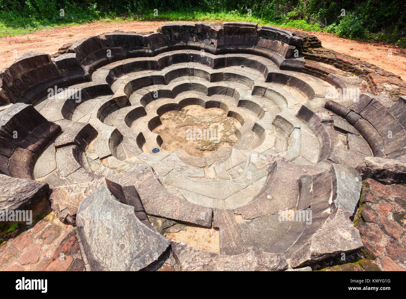 Nelum Pokuna (Lotus Pond) are the baths in Polonnaruwa ancient city ...
