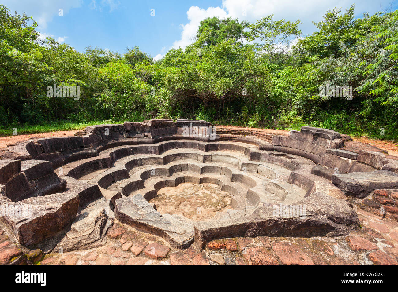 Nelum Pokuna (Lotus Pond) are the baths in Polonnaruwa ancient city ...