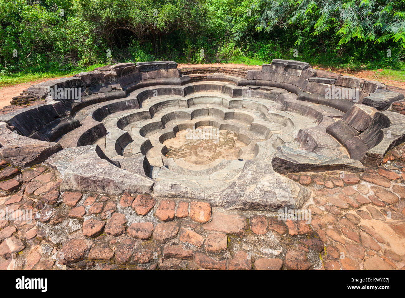 Nelum Pokuna (Lotus Pond) are the baths in Polonnaruwa ancient city ...