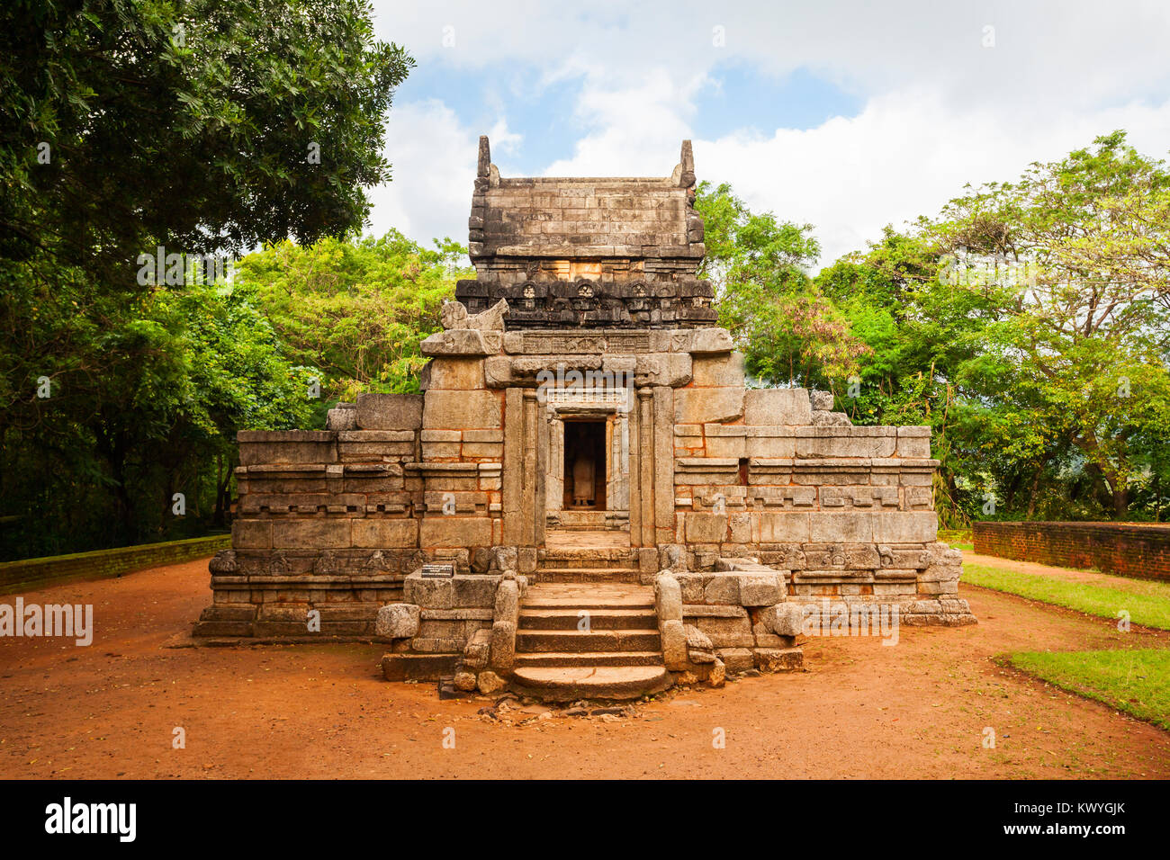 Nalanda Gedige is an ancient Hindu Temple near Matale, Sri Lanka Stock ...