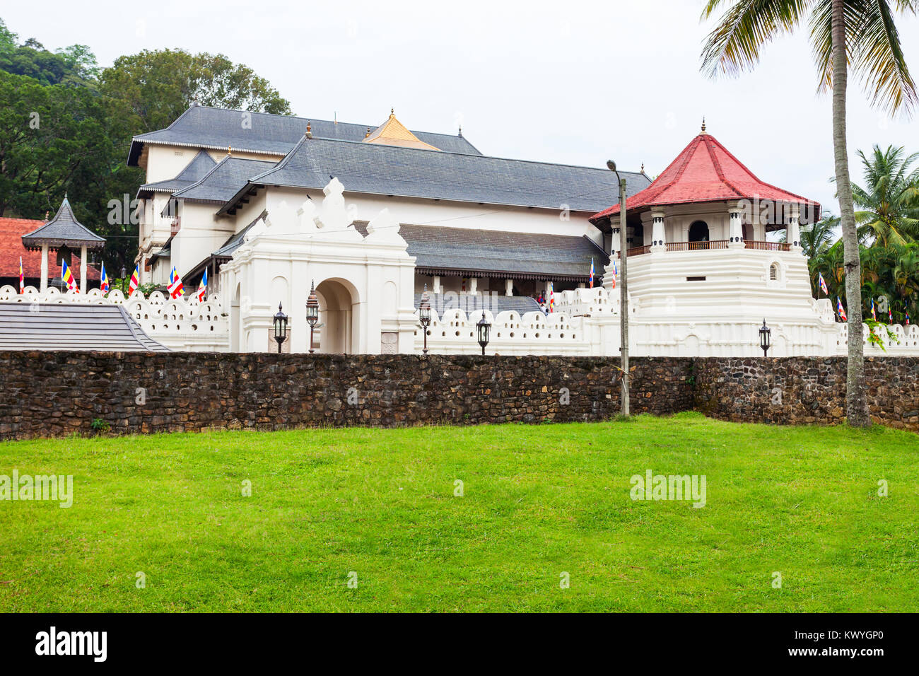 Temple of the Sacred Tooth Relic or Sri Dalada Maligawa in Kandy, Sri ...