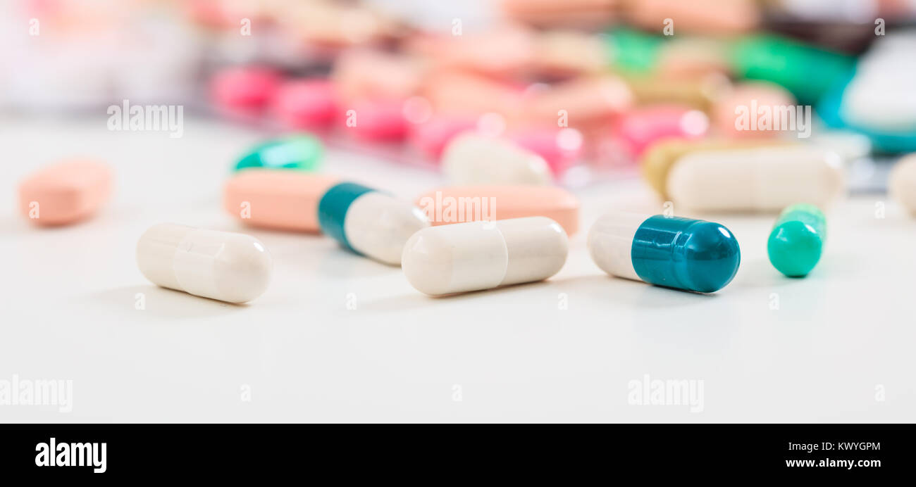 Capsules close up hi-res stock photography and images - Alamy