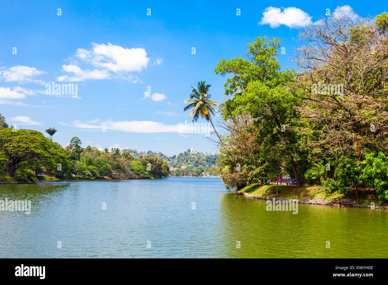 Kandy Lake in Kandy city, Sri Lanka Stock Photo - Alamy