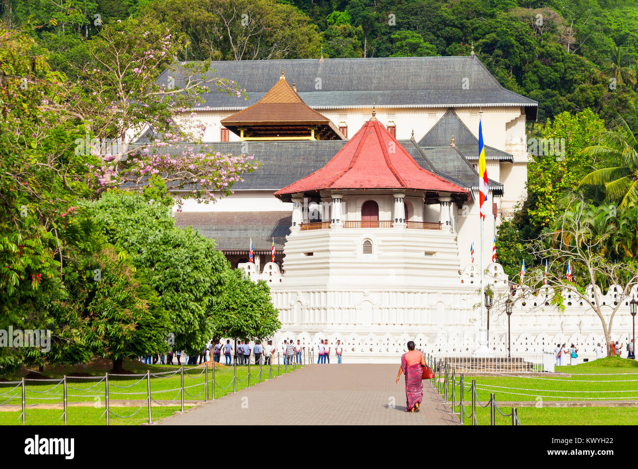 Temple of the Sacred Tooth Relic or Sri Dalada Maligawa in Kandy, Sri ...