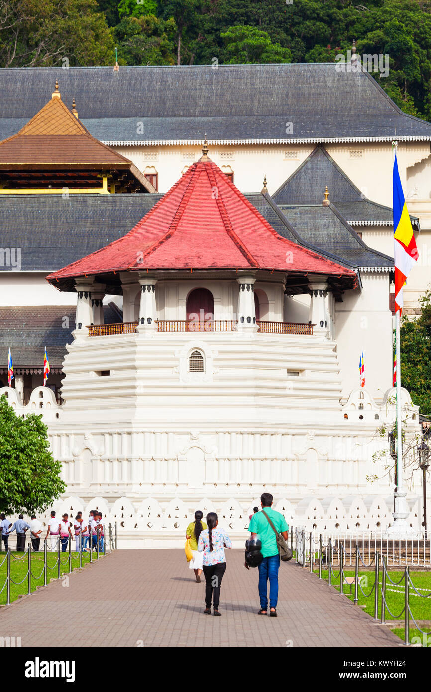 Temple of the Sacred Tooth Relic or Sri Dalada Maligawa in Kandy, Sri ...