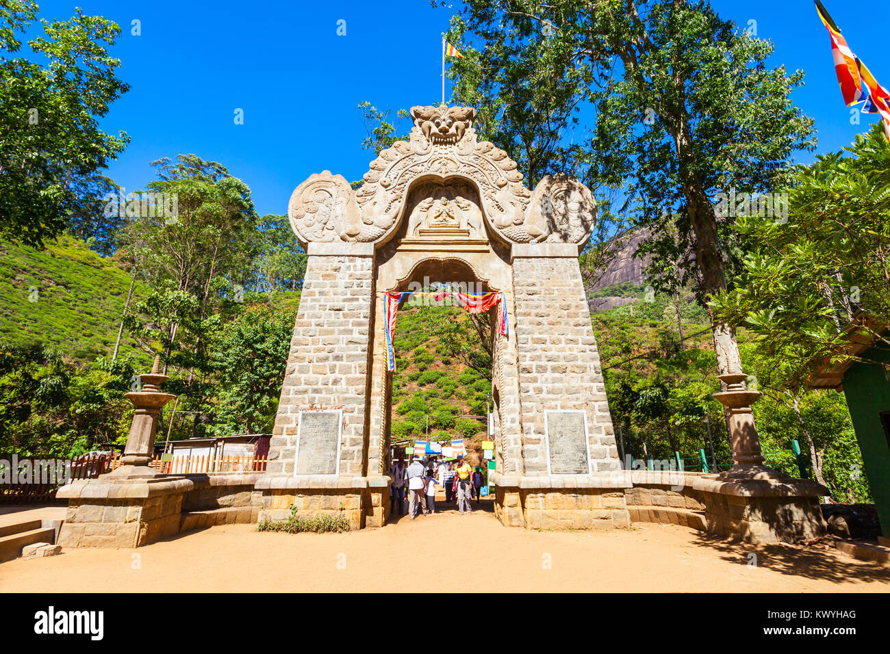 Makara Torana Dragons Arch is a main gate to the Adams Peak or Sri Pada ...