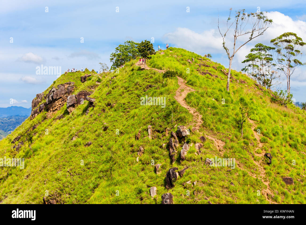 Aerial panoramic view to Little Adams Peak. Little Adams Peak is ...