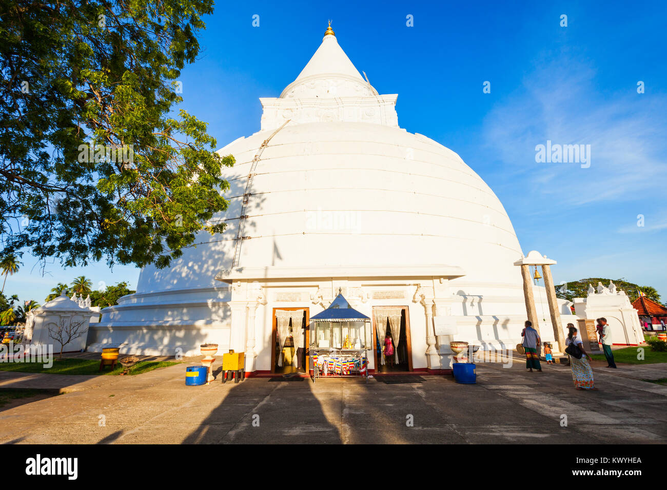 Tissamaharama Raja Maha Vihara is a Buddhist stupa and temple in Stock ...