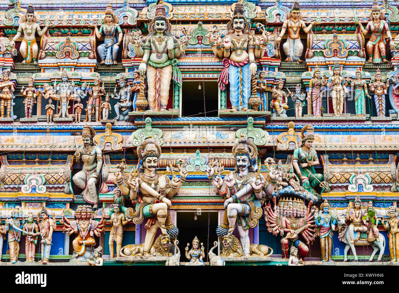 Sri Kaileswaram Temple relief decor. Sri Kailawasanathan Swami ...