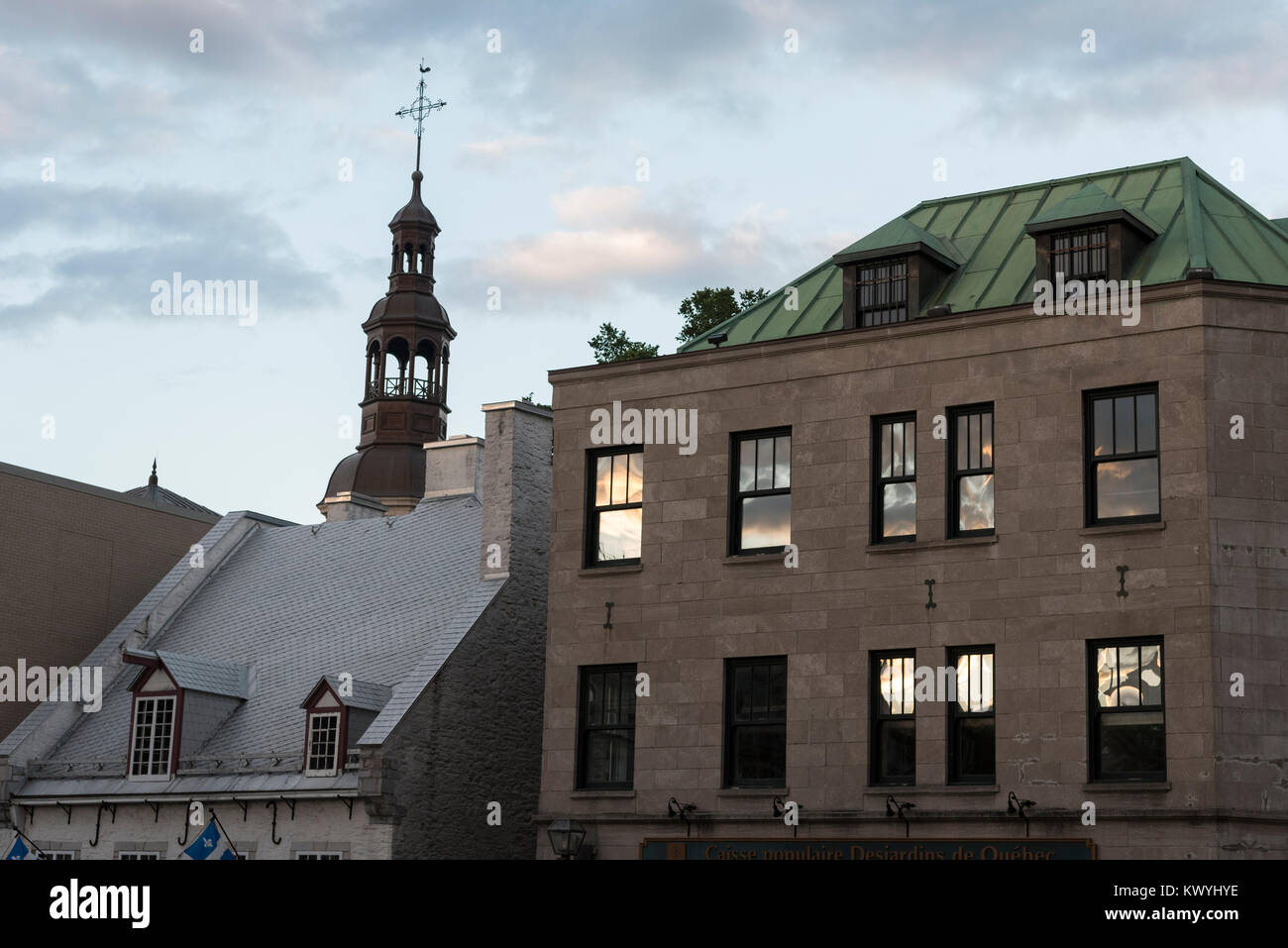 Apartments and Skyline, Quebec City, Canada in the early evening Stock ...