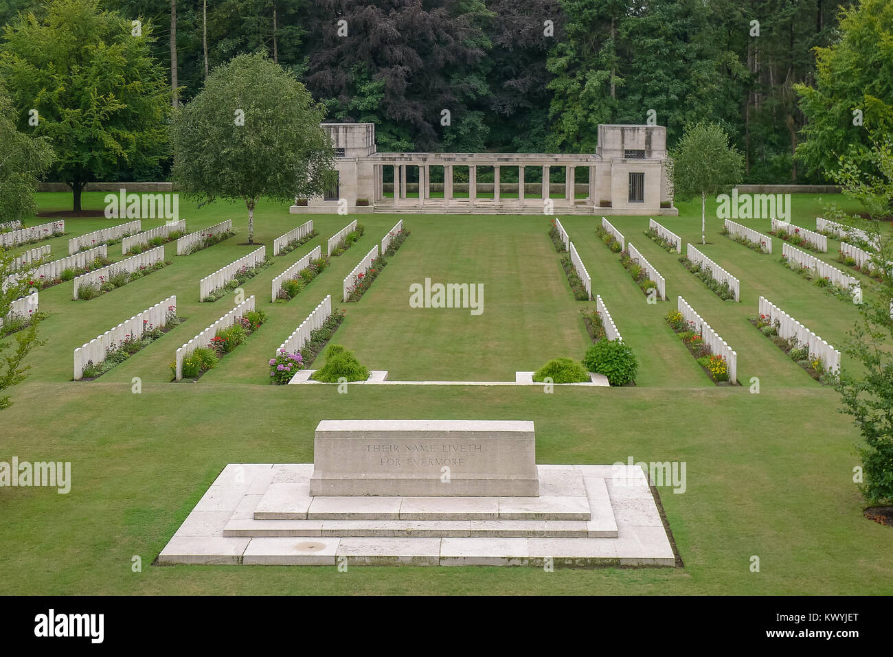 Buttes WW1 Cemetery near Ypres in Belgium Stock Photo - Alamy