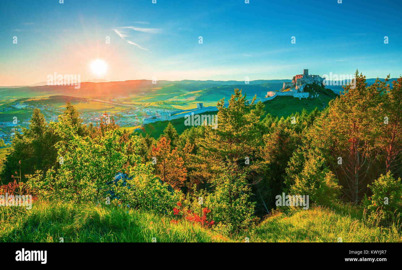 Spis Castle the UNESCO heritage in Slovakia Stock Photo - Alamy