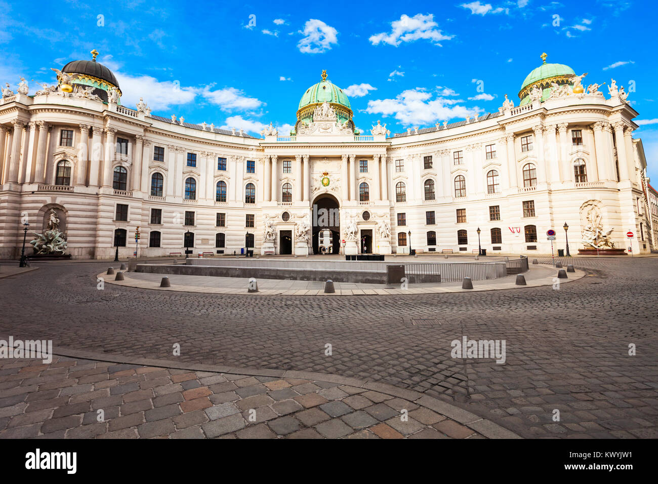 The Hofburg is the imperial palace in Heldenplatz square in the centre ...