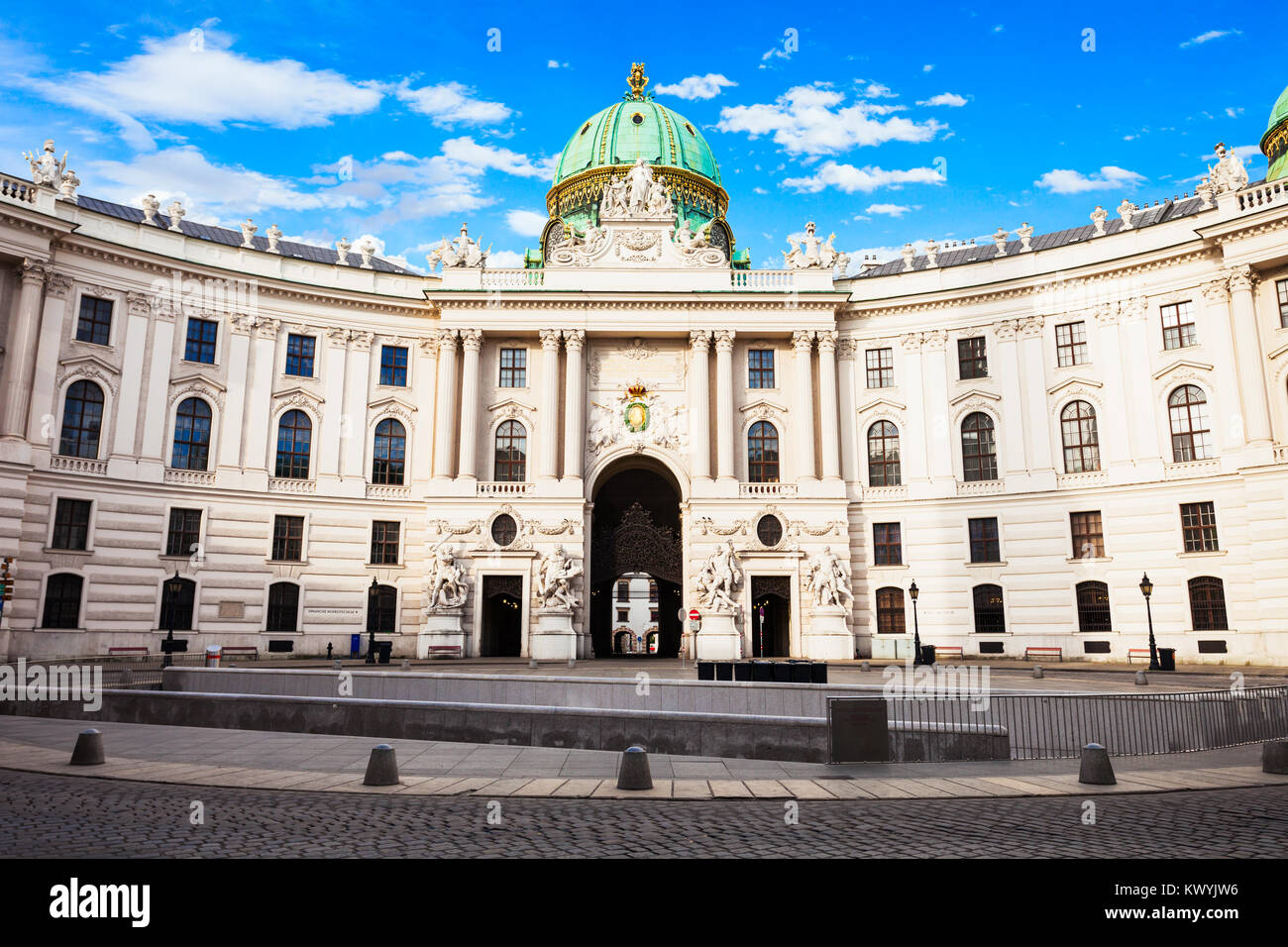 The Hofburg is the imperial palace in Heldenplatz square in the centre ...
