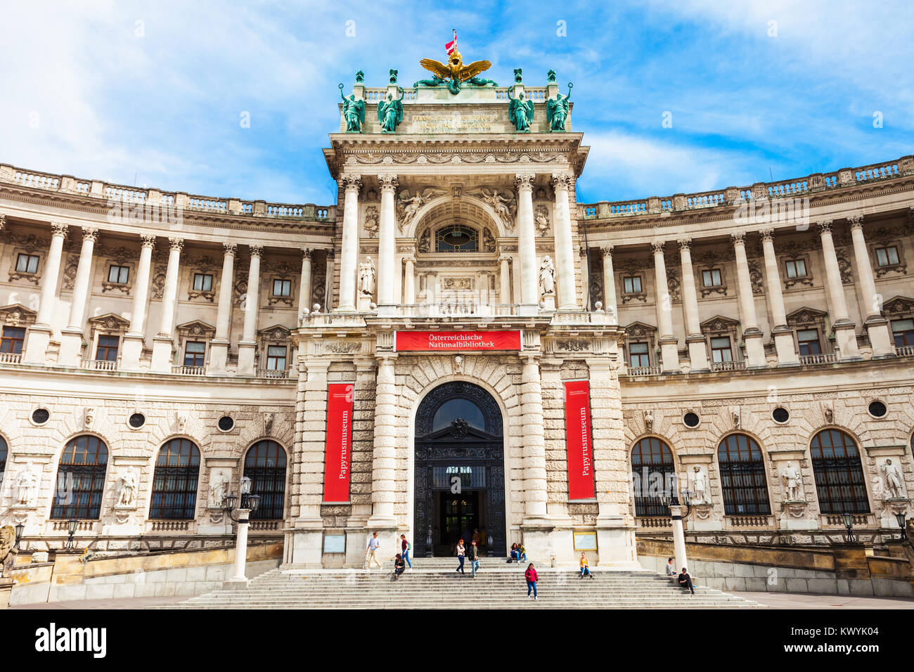 The Hofburg is the imperial palace in Heldenplatz square in the centre ...