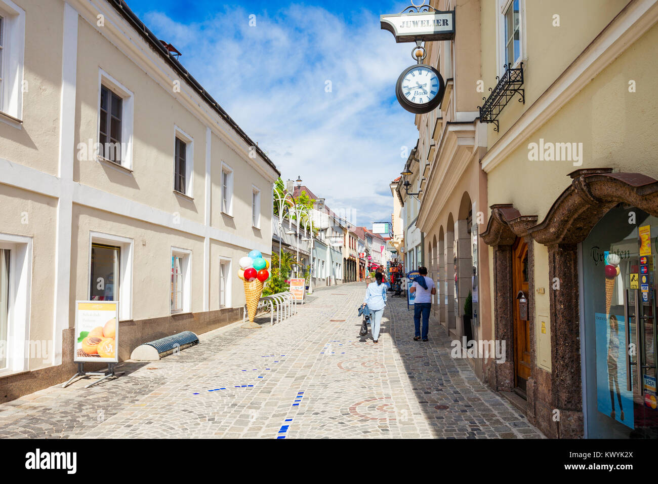 Melk town square melk abbey hi-res stock photography and images - Alamy