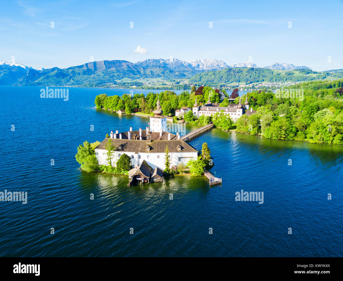 Aerial of the castle orth hi-res stock photography and images - Alamy