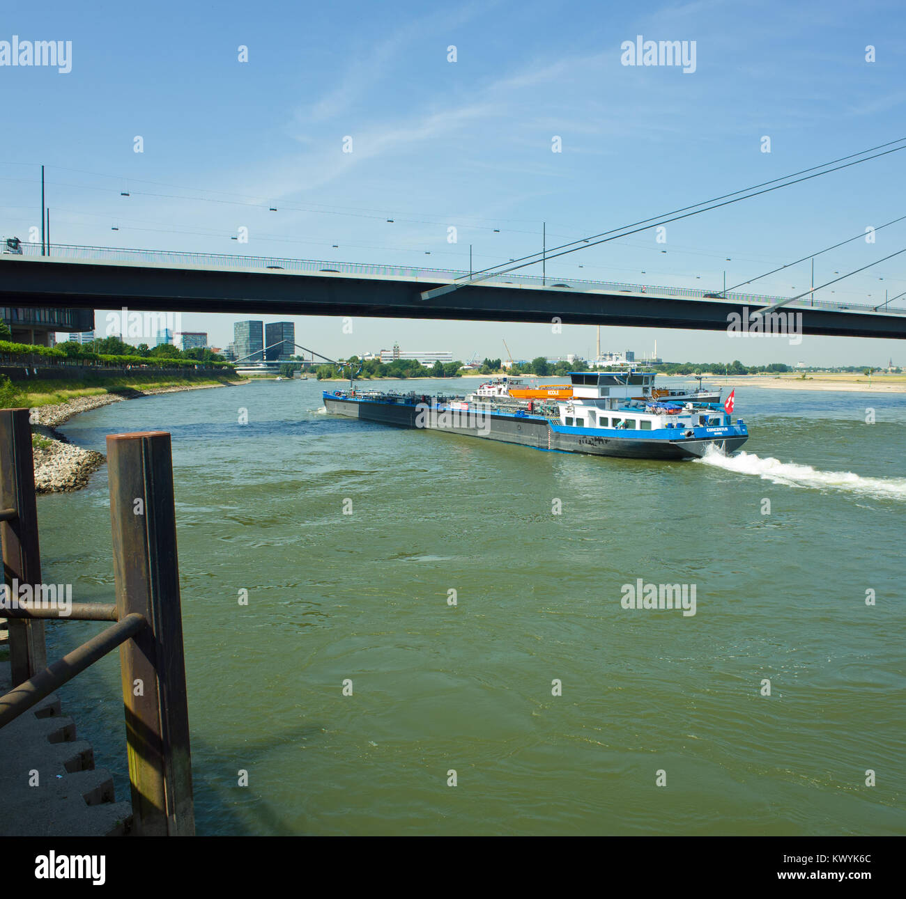 Rhine bridge dusseldorf flehe hi-res stock photography and images - Alamy
