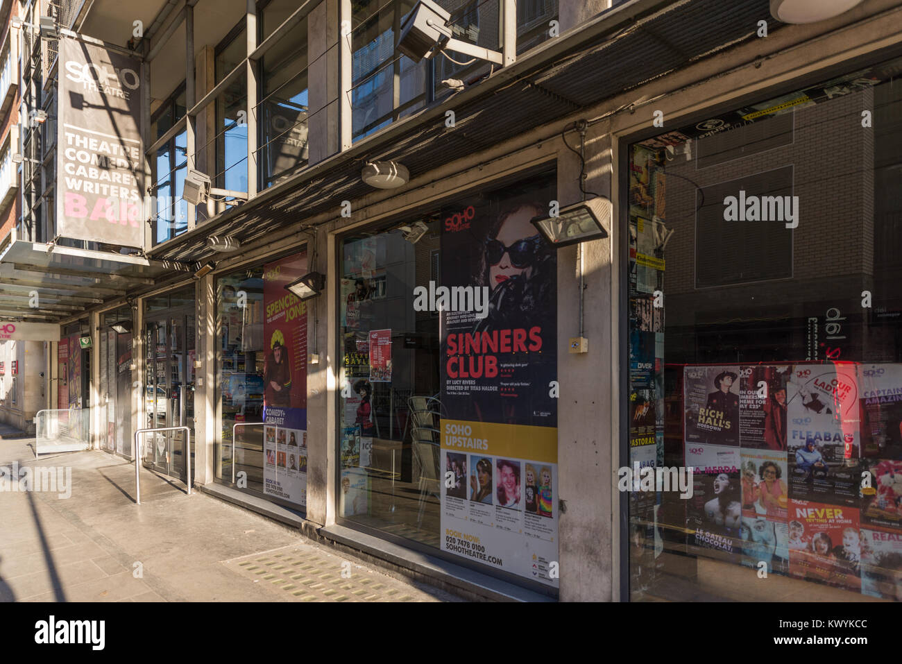 The Soho Theatre in Dean Street, Soho, London, England, UK Stock Photo ...