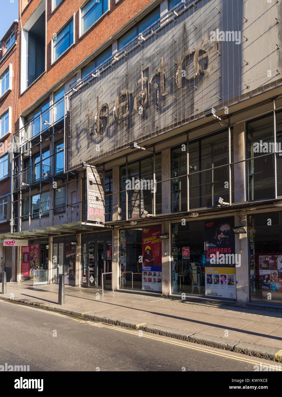 The Soho Theatre in Dean Street, Soho, London, England, UK Stock Photo ...