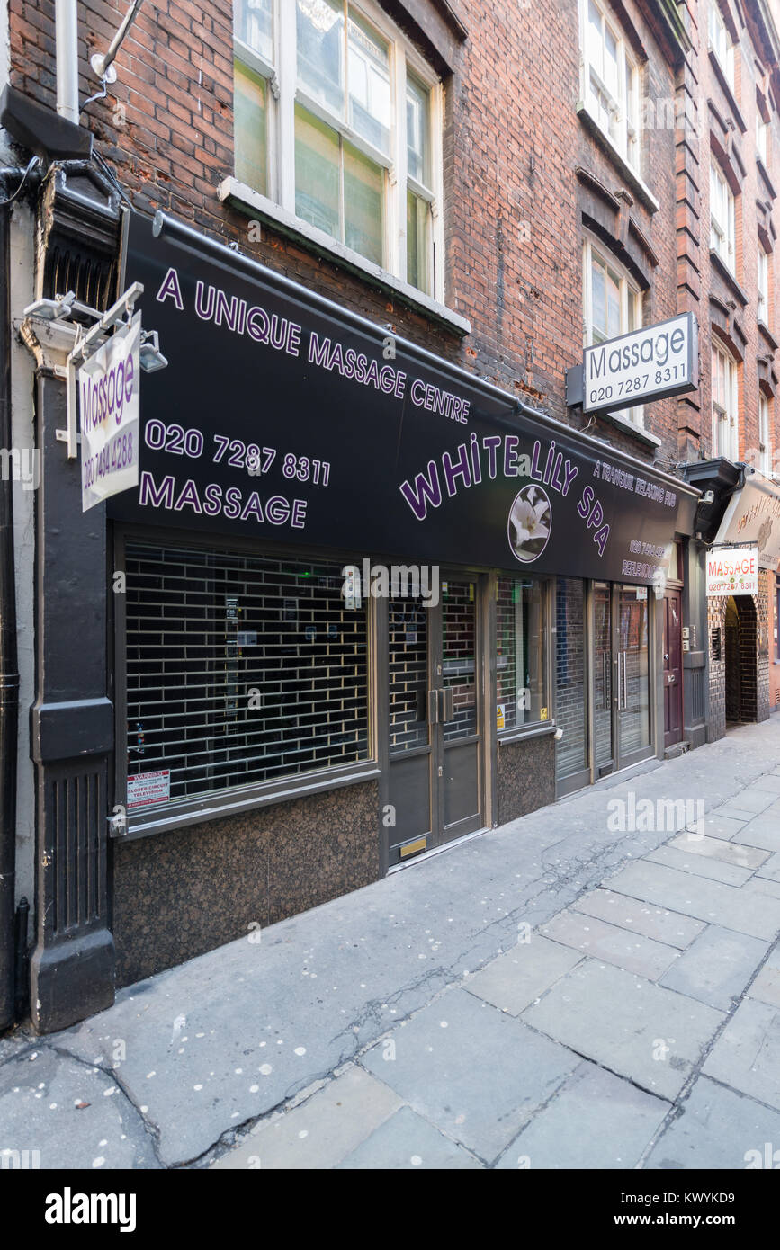 The White Lily Spa, Rupert Street, Soho, London, England, UK Stock ...