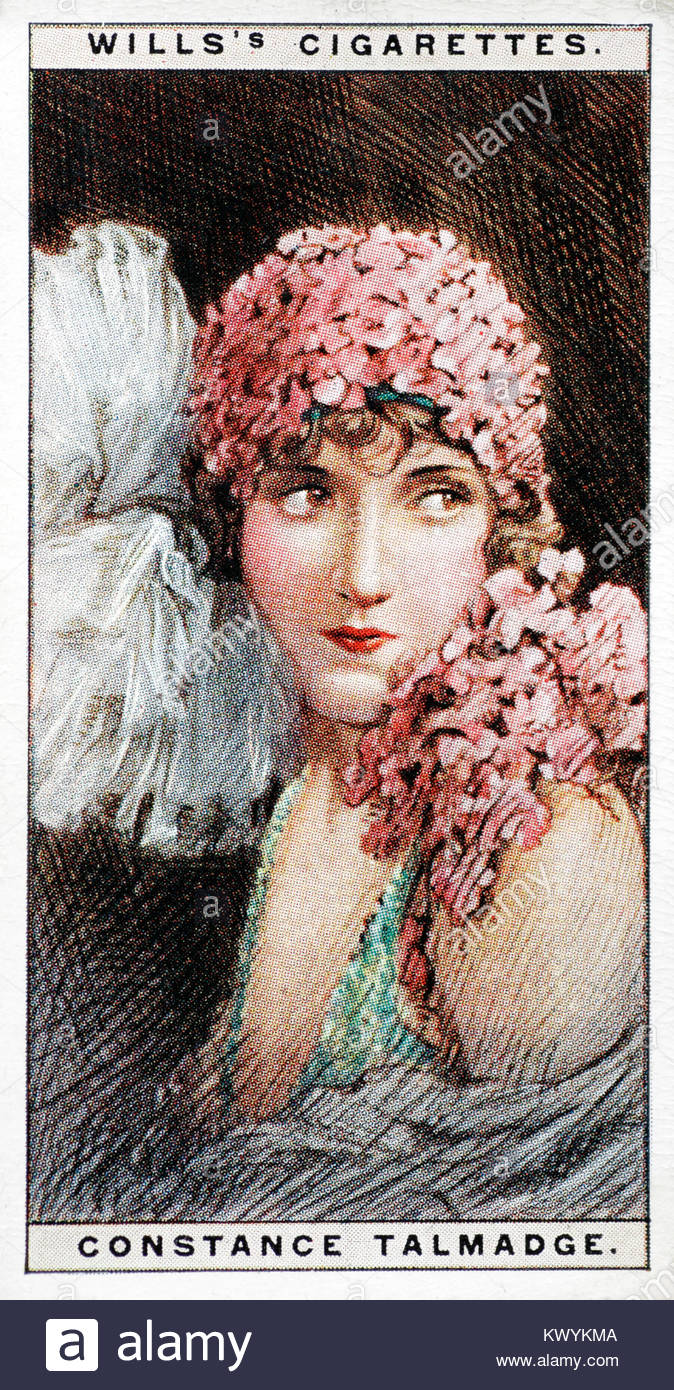 Constance Talmadge was an American movie star from the silent movie era ...