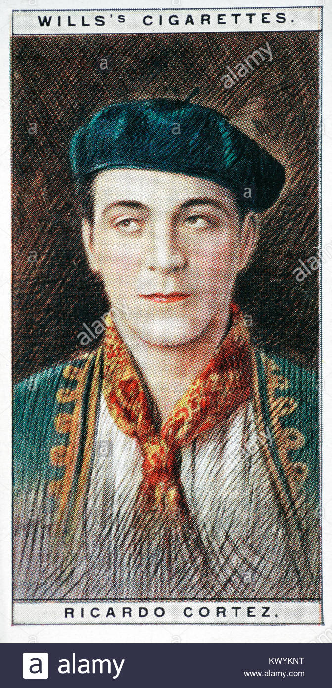 Ricardo Cortez was an American actor from the silent movie era 1900 ...