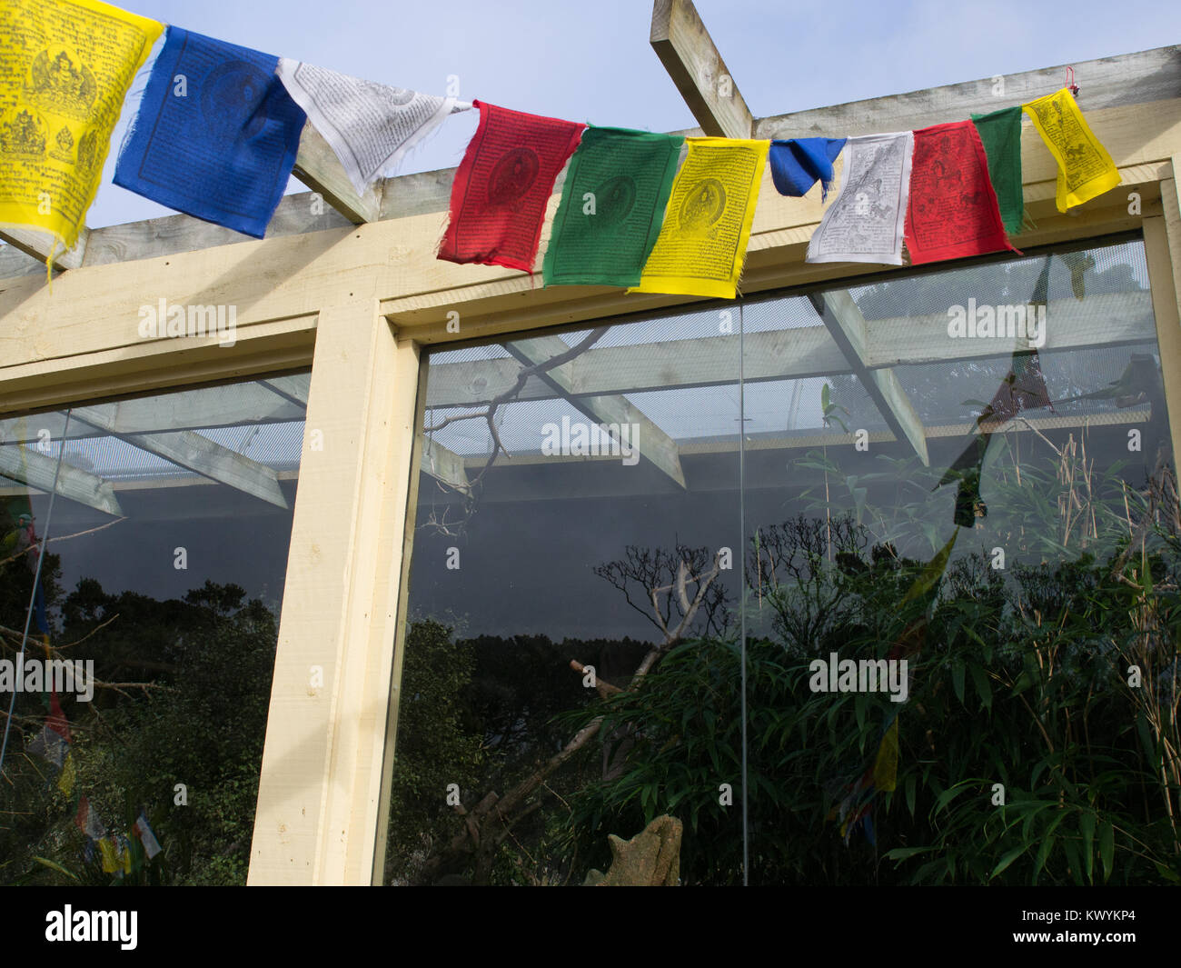 Colourful Rags On The Line Stock Photo - Alamy