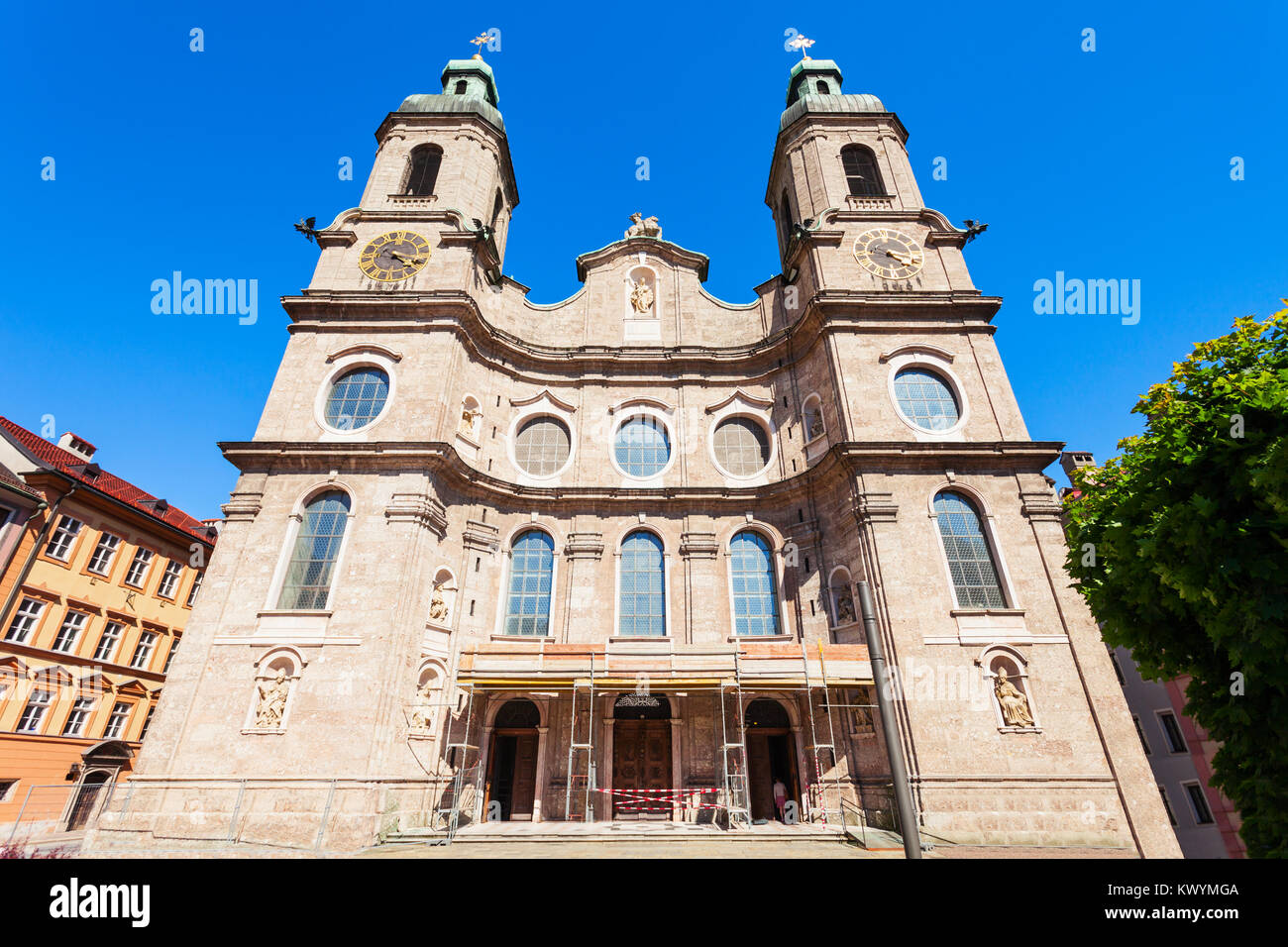 Innsbruck Cathedral Or Cathedral Of St James Is A Baroque Cathedral Of