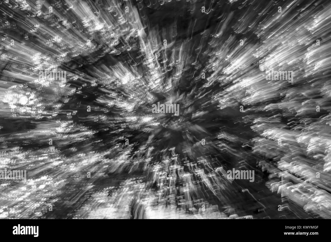Black and white abstract movement pattern background Stock Photo - Alamy