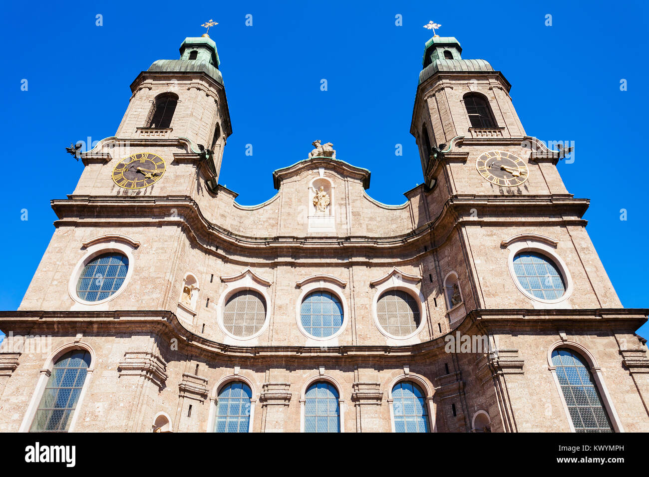 Innsbruck Cathedral or Cathedral of St. James is a baroque cathedral of ...